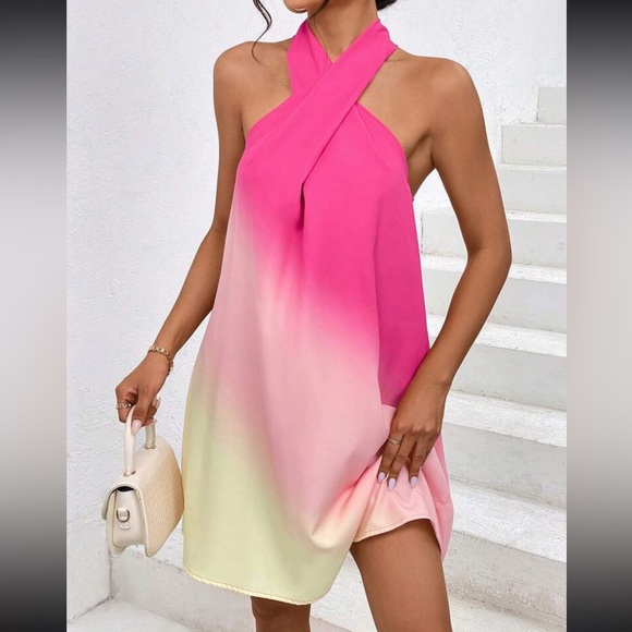 Dresses | Boho Ombre Halter Dress | Poshmark